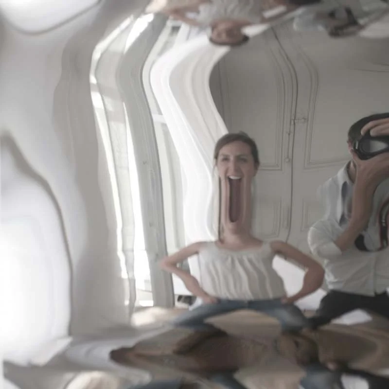 Custom-deformation-mirror-Nordic-wall-decoration-haha-mirror ...