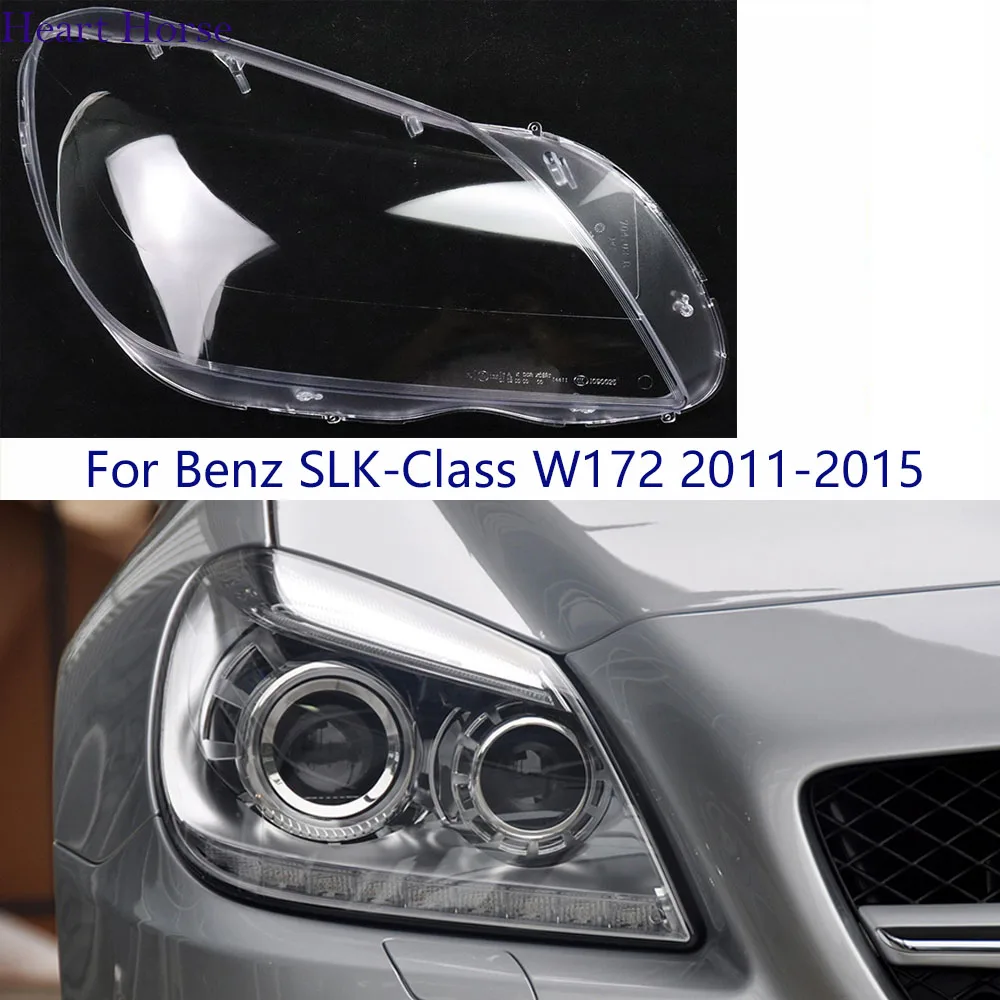 For-Benz-W172-SLK-Class-2011-2015-Headlamp-Cover-Transparent-Lamp-Shade ...