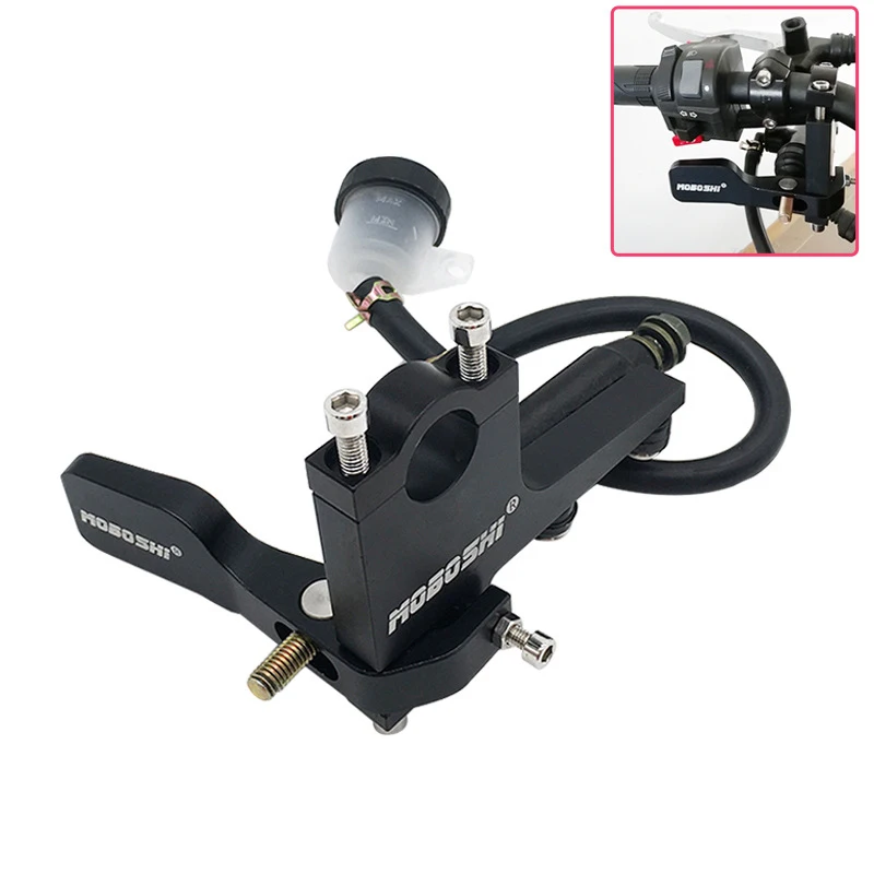 Motorcycle Universal 22mm Clutch Thumb Brake Lever Kit Rear Master Pump ...