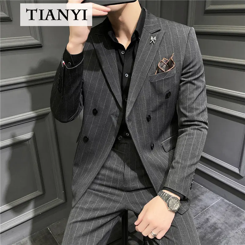High-quality Suits, Fit, Casual, Business, Plus Size Formal Suits, Men ...