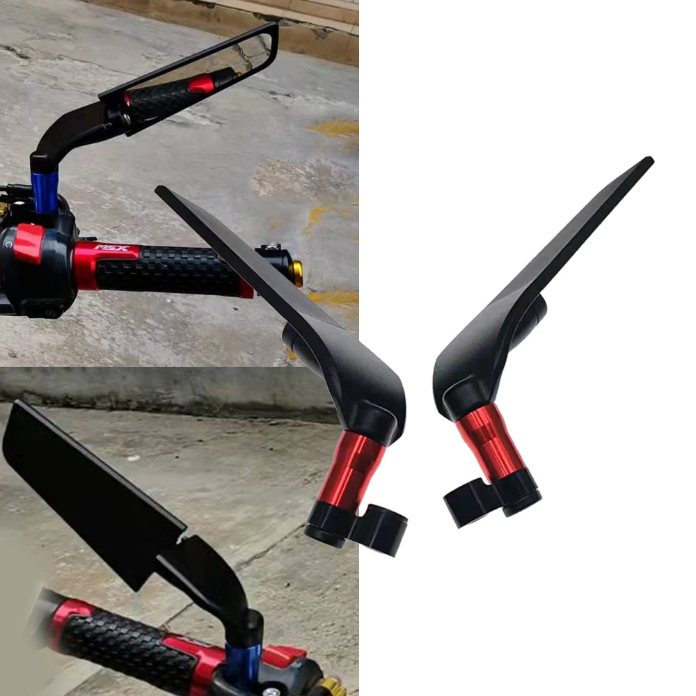 Motorcycle-universal-modified-rotating-fixed-wind-wing-rearview-mirror ...