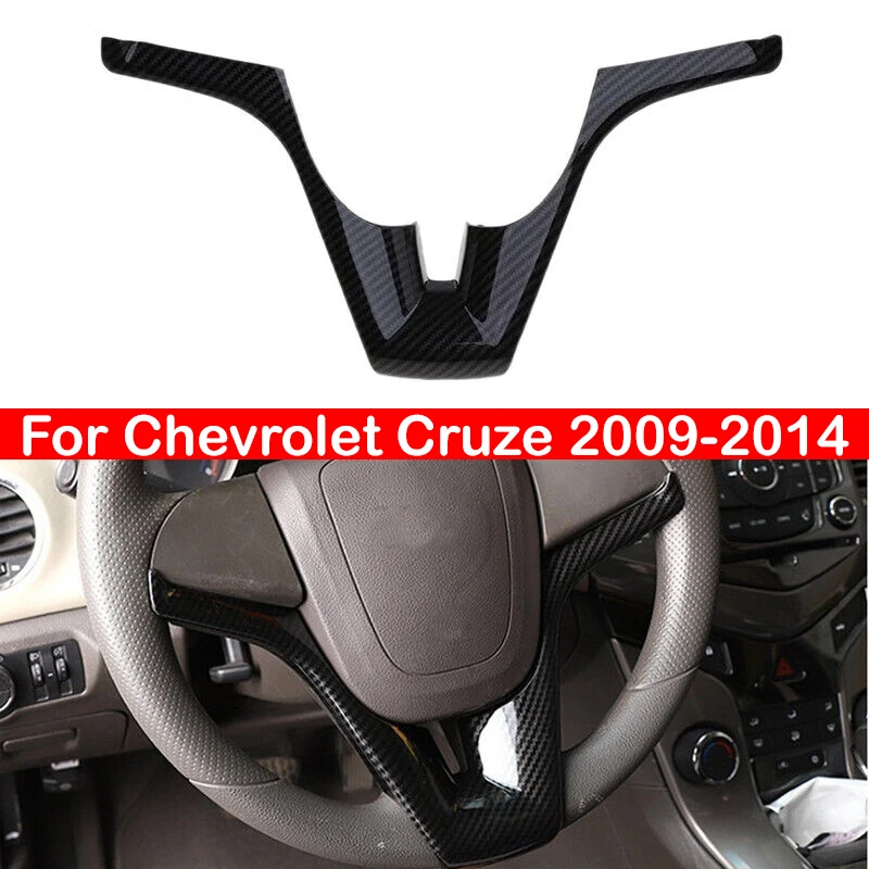 For-Chevrolet-Cruze-2009-2014-ABS-Carbon-Fiber-Car-Interior-Steering ...