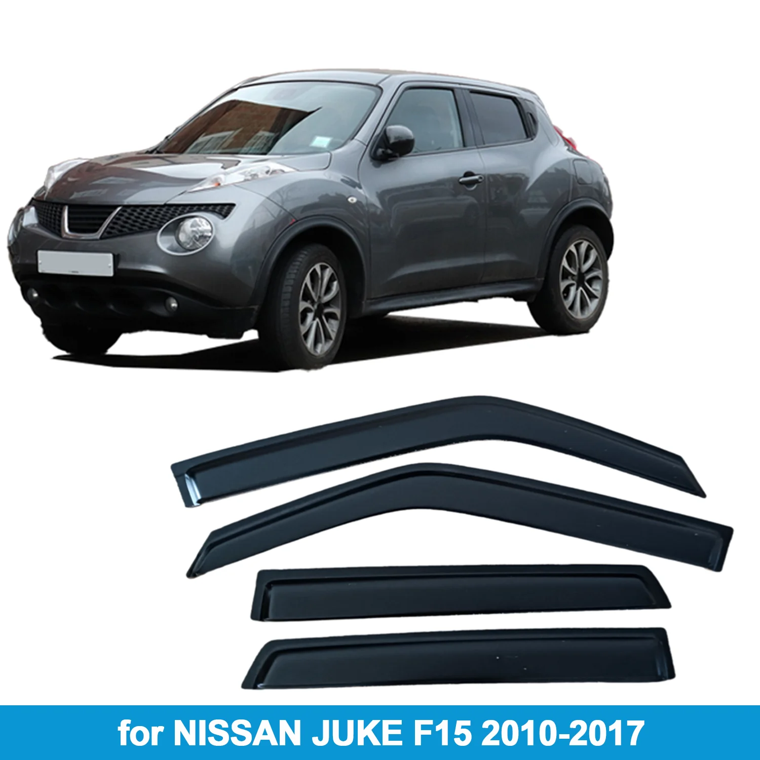 Window Visor for NISSAN JUKE F15 2010-2017 Rain Guard Side Vent ...