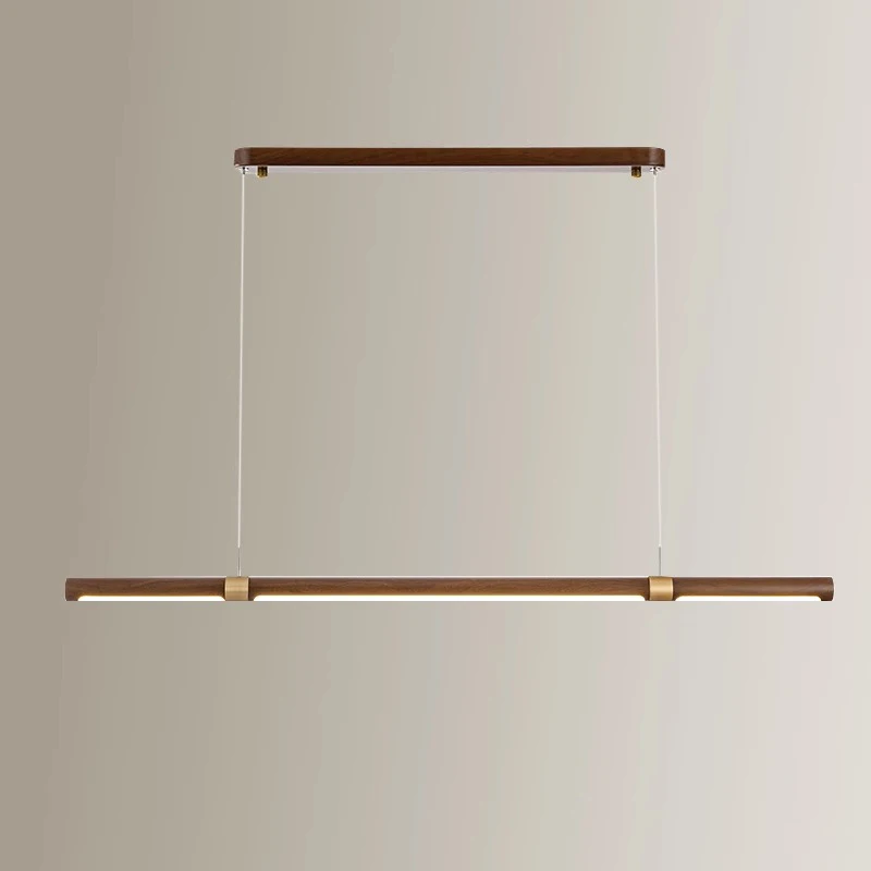 2025 New Design High Quality Luxury Walnut Pendant Lamp Home Decor Long ...