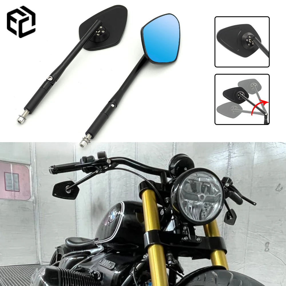 For BMW R18 Motorcycle Accessories Universal Foldable Mirror Modified ...
