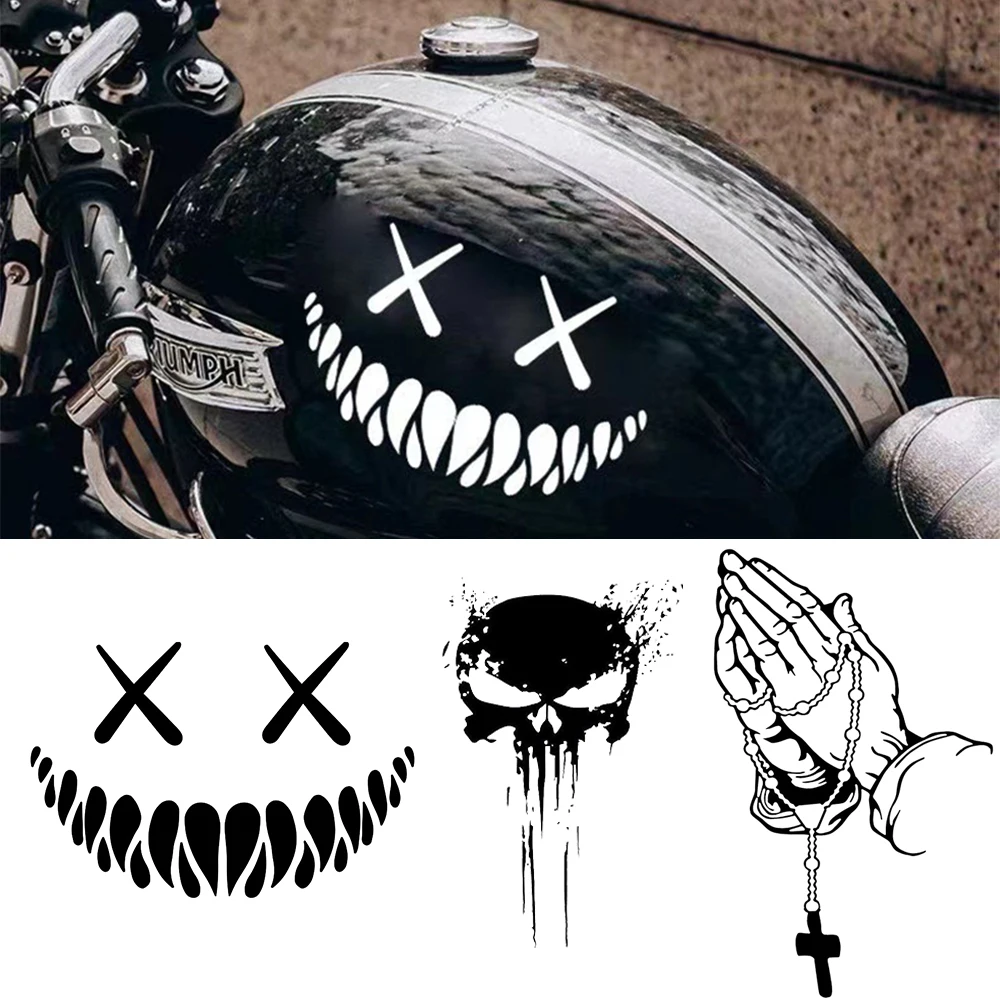 motorcycle-skull-Sticker-devil-Satan-smiling-face-Joker-Decoration-Car ...