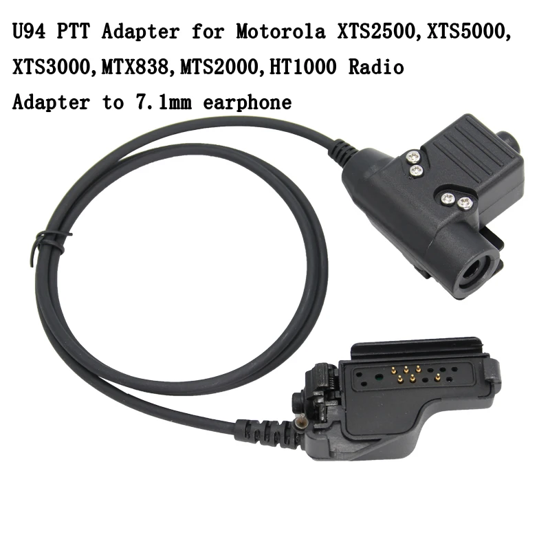Adaptador PTT U94 para Motorola, XTS1500, XTS2000, XTS2500, XTS2250 ...