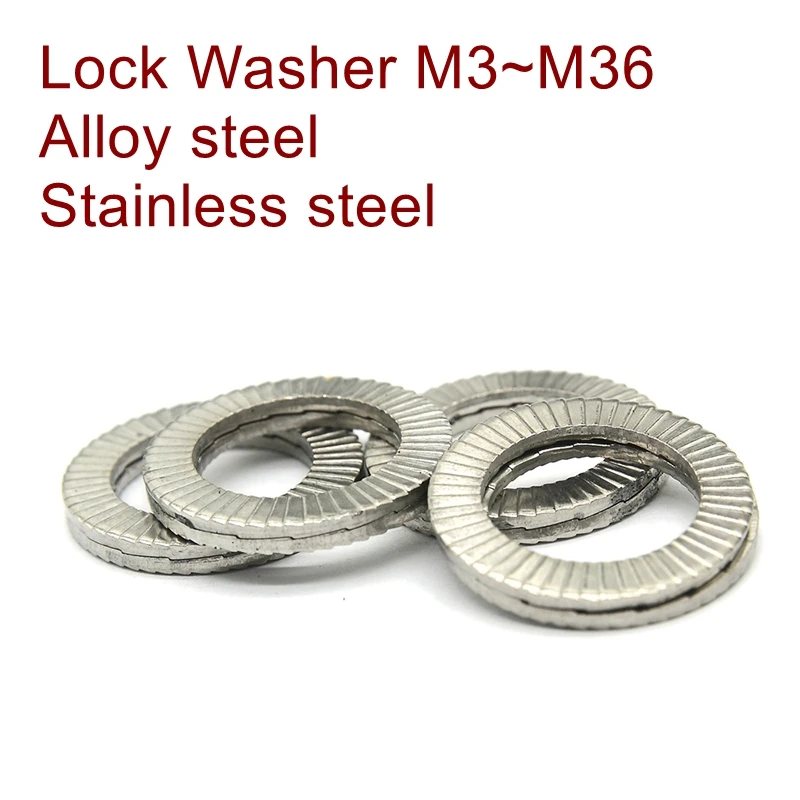 Din25201 Stainless Steel A2 Lock Washer Two-fold Locking Washers Sus304 Nl3ss Nl4ss Nl5ss Nl6ss ...