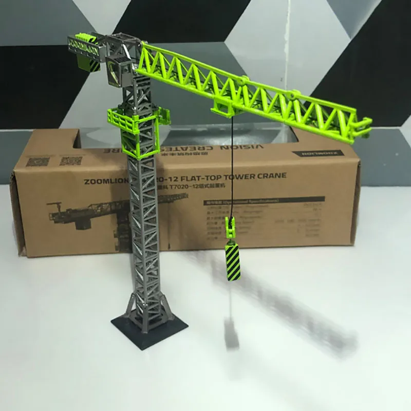 Diecast Metal Alloy 1:160 Scale ZOOMLION T7020-12 Tower Crane Truck ...