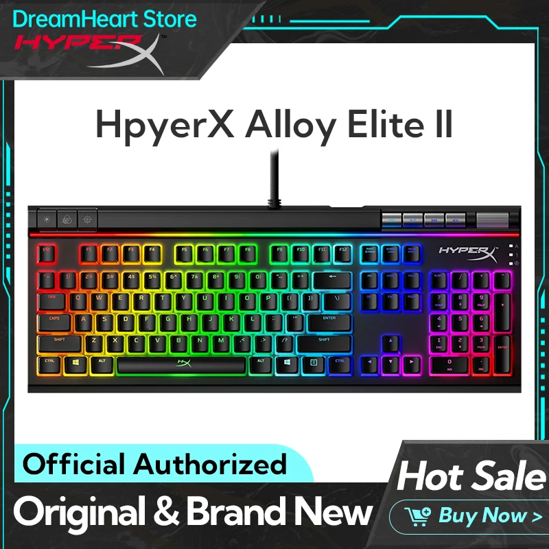 HyperX-Alloy-Elite-2-Gaming-Keyboard-Painel-de-metal-teclado-mec-nico ...