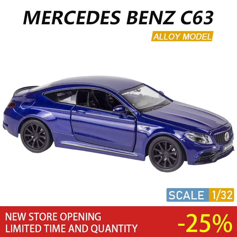 1-32-Scale-Mercedes-Benz-C63-Alloy-Car-Model-Diecast-Metal-Toy-Vehicle ...