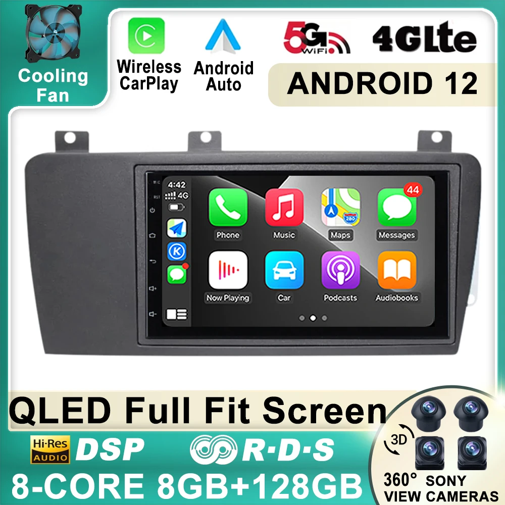Android 12 Car Radio GPS For Volvo XC70 V70 S60 2004 - 2009 Autoradio Multimedia Video Player ...
