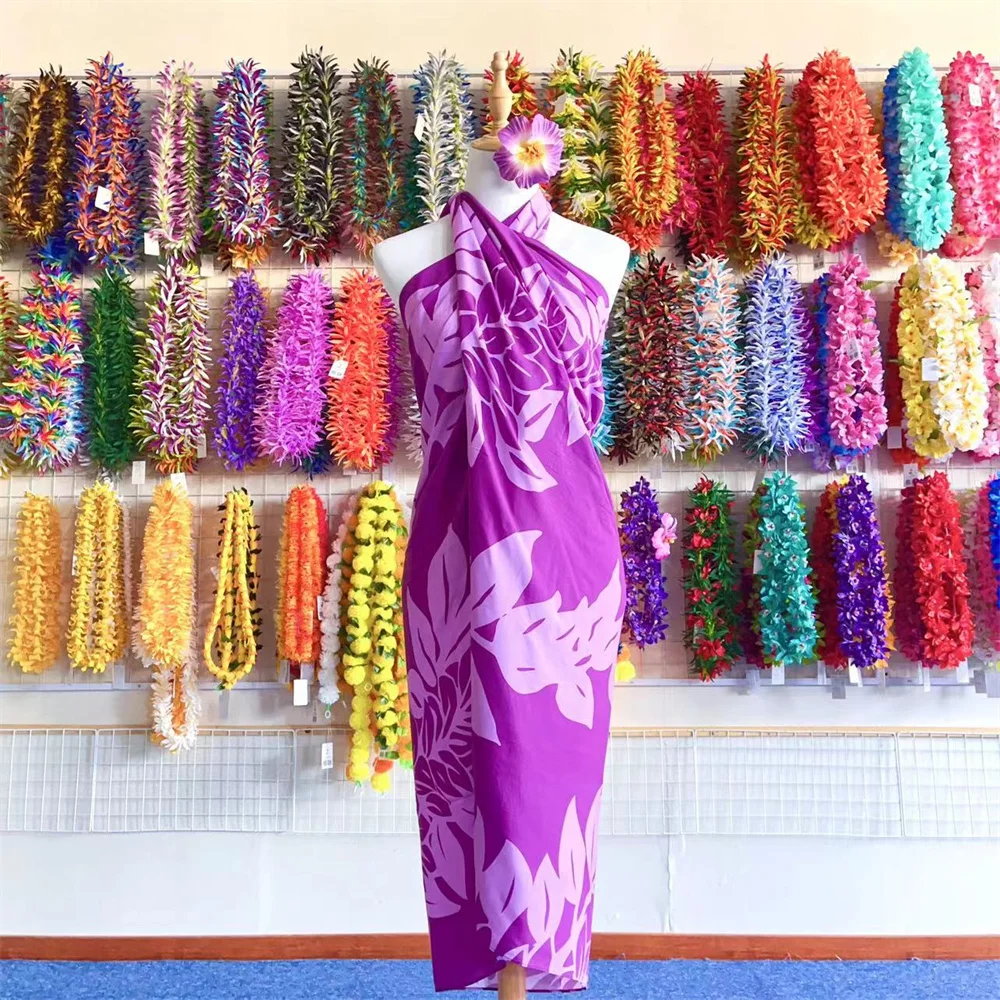 New-Arrival-Rayon-Cotton-Hawaiian-Sarong-Pareo-Beach-Wrap-With ...