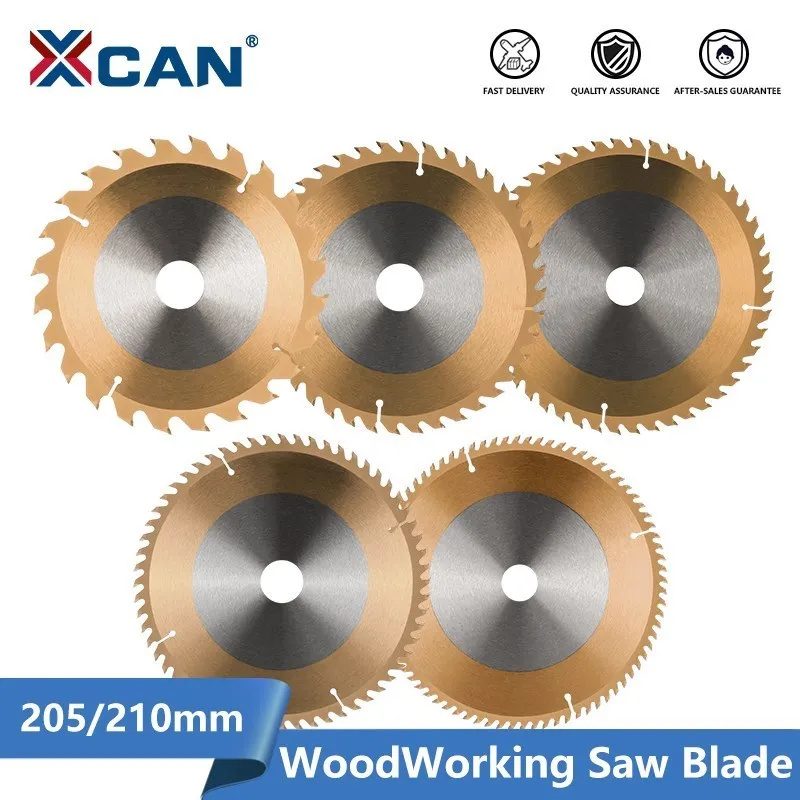 XCAN-Circular-Saw-Blade-Wood-Cutting-Disc-205mm-210mm-TiCN-Coated-TCT ...