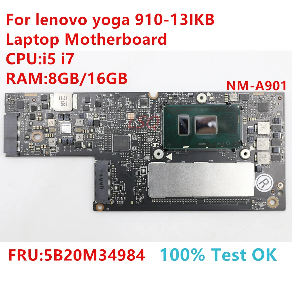 NM-A901-For-lenovo-Yoga-910-13IKB-Laptop-Motherboard-With-CPU-i5-i7-FRU ...