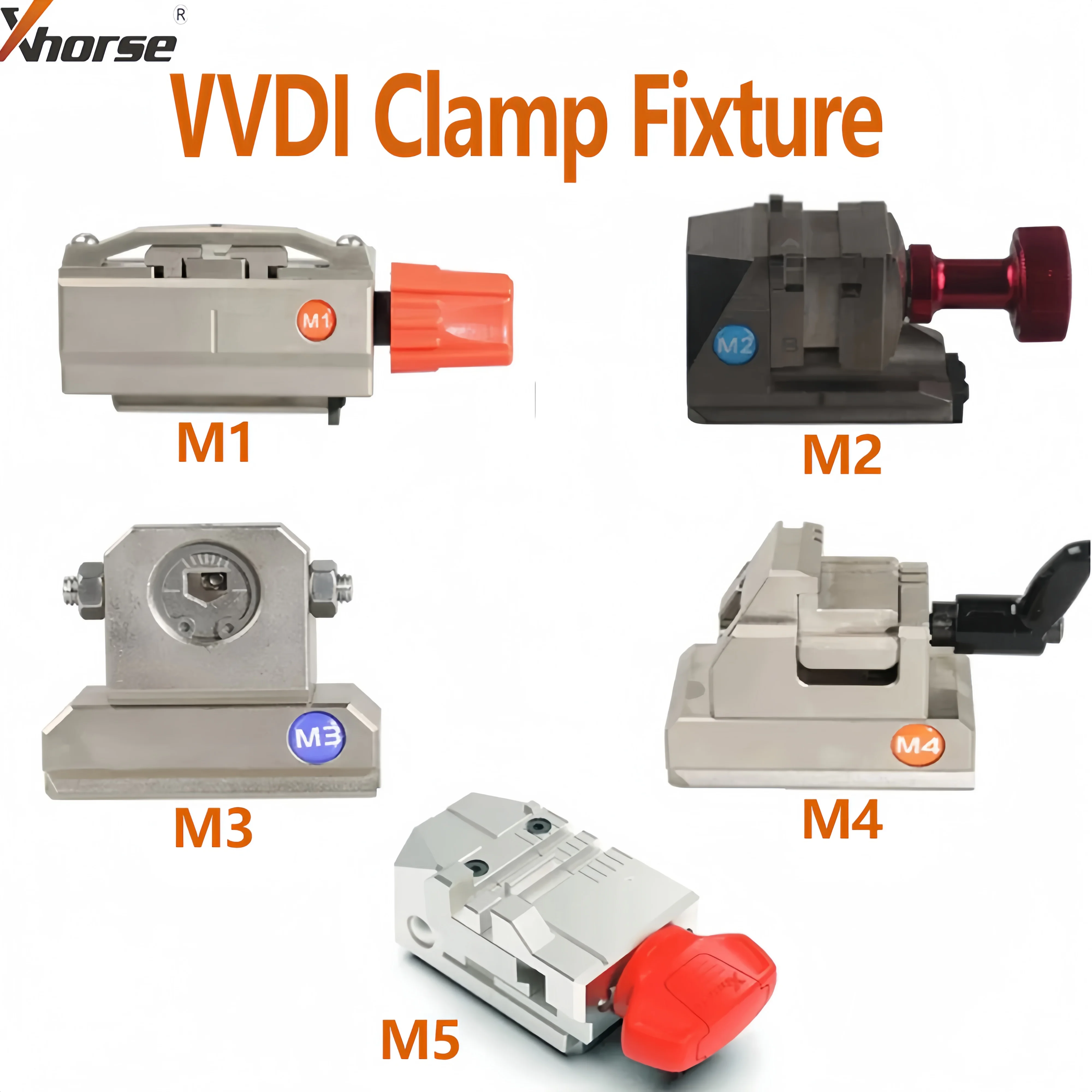 Xhorse Clamp Fixture M1 M2 M3 M4 M5 Works with CONDOR XC-MINI Master ...
