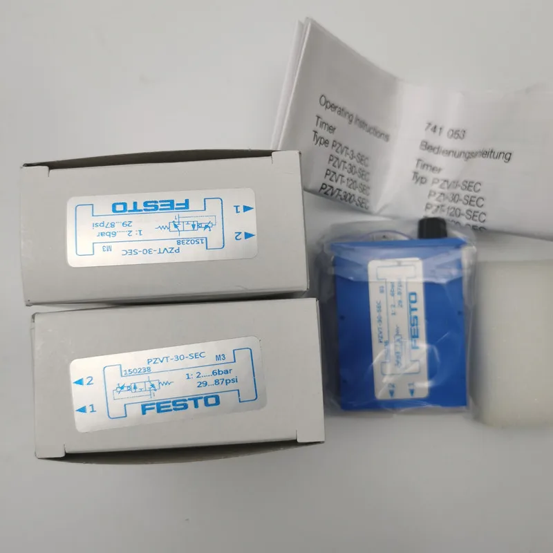 FESTO timer Pneumatic timer PZVT 300 SEC 150239 PZVT 30 SEC 150238 PZVT ...
