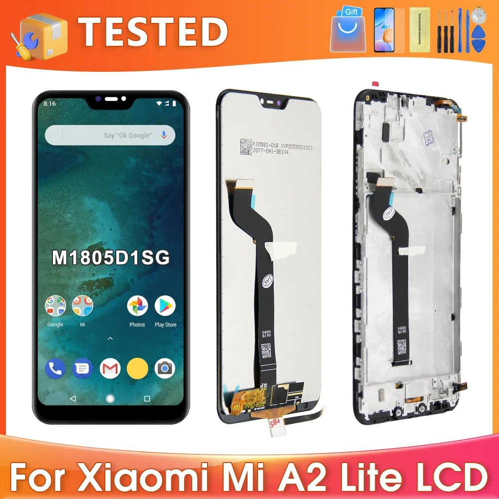 5.84''For Xiaomi Mi A2 Lite For Redmi 6 Pro M1805D1SG LCD Display Touch Screen Digitizer ...