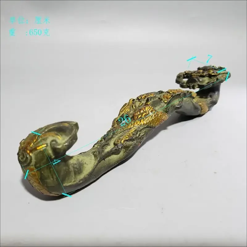 One Piece Large Vintage Door Knock Brass Heavy Furniture Handle Bronze ...