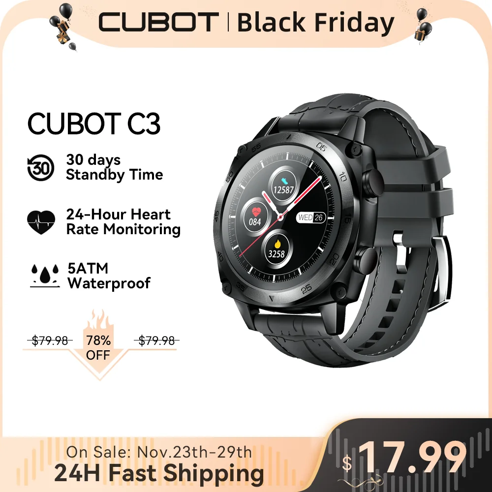 Cubot-reloj-inteligente-C3-para-hombre-y-mujer-accesorio-de-pulsera ...