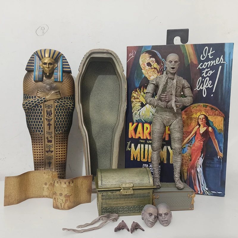 Original NECA Universal Monsters The Mummy Casket Pharaoh Coffin ...
