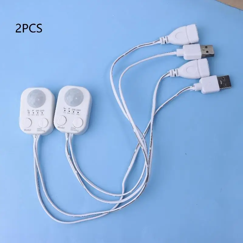 1/2Pcs DC 5V-24V USB PIR Human Motion Sensor Detector Switch Body ...