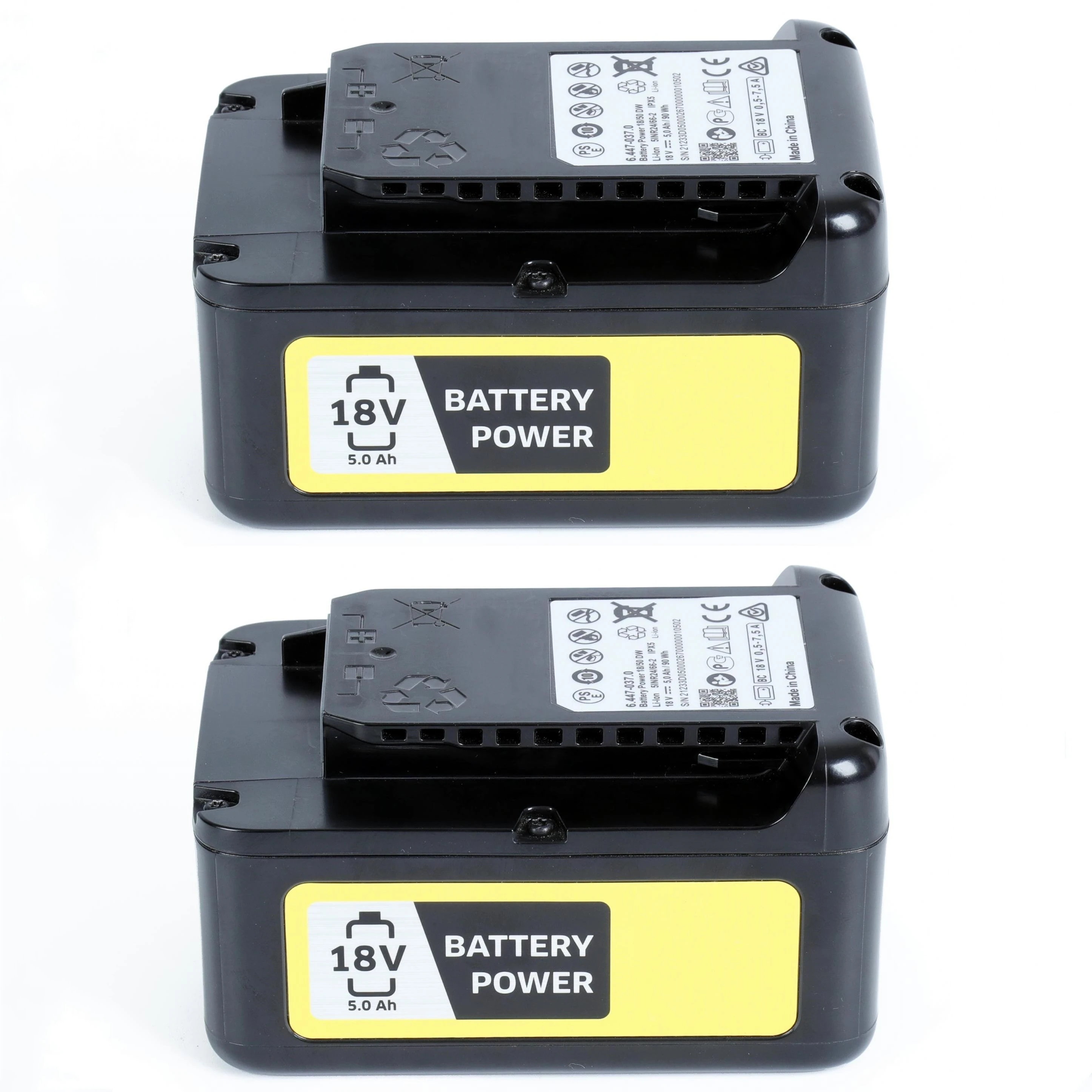 2Packs-18V-5-0Ah-Lithium-Ion-Battery-Pack-Replacement-for-Karcher-18V ...