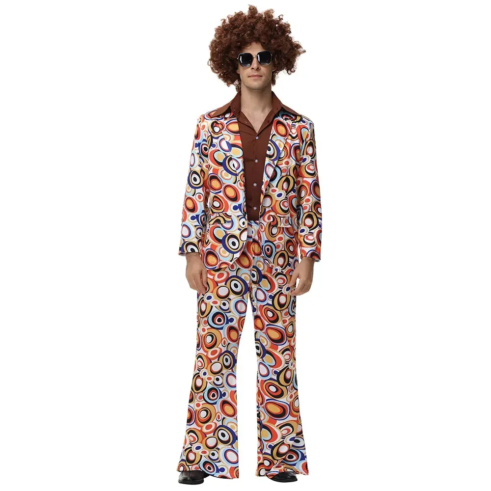 Disfraz de hippie retro de los años 70 y 80 para hombre y mujer ...