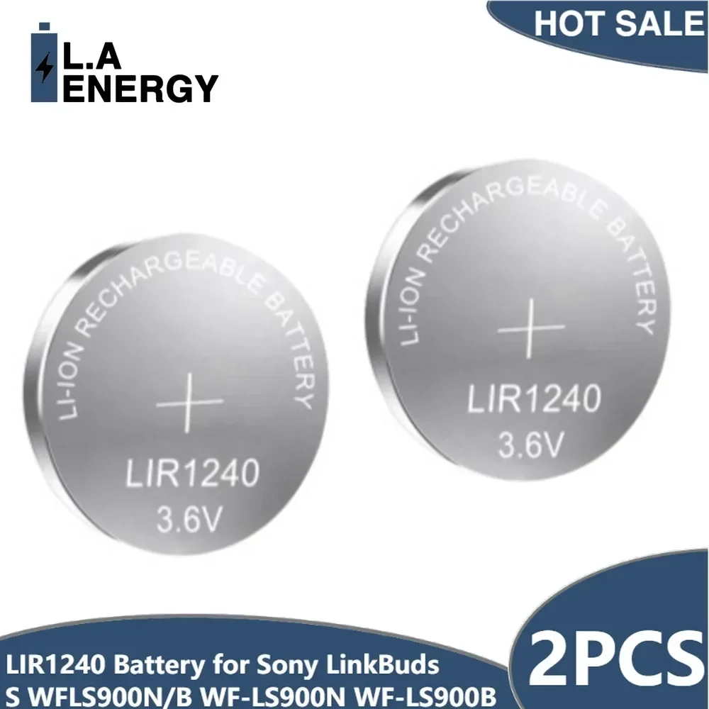 2PCS-55mAh-LIR1240-Li-ion-Battery-for-Sony-LinkBuds-S-WFLS900N-B-WF ...