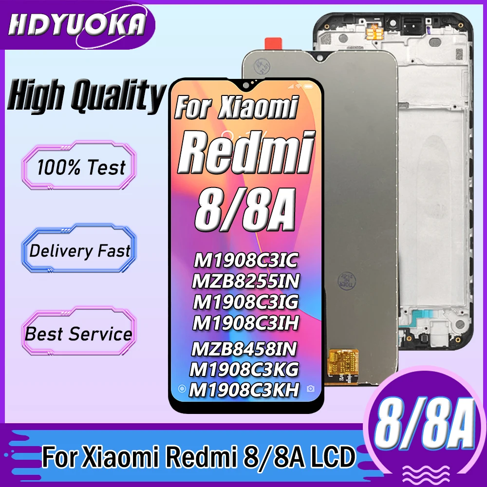 6.22" For Xiaomi Redmi 8A LCD Display Touch Screen Digitizer Assembly ...