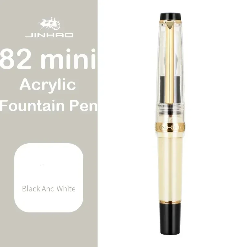 JinHao 82 MINI Fountain Pen Color Match Acrylic Pen Spin EF F M Nib ...