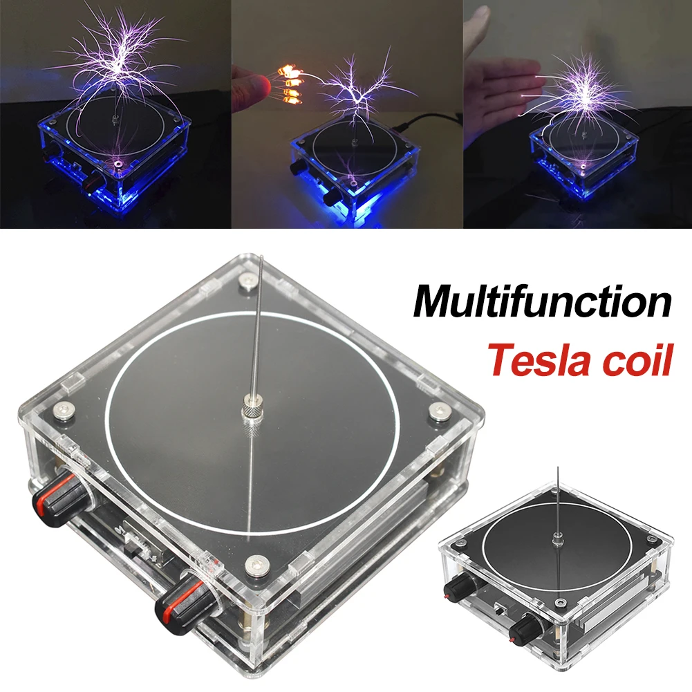 Music-for-Tesla-Coil-Speaker-Multi-Function-Arc-Generator-Bluetooth ...