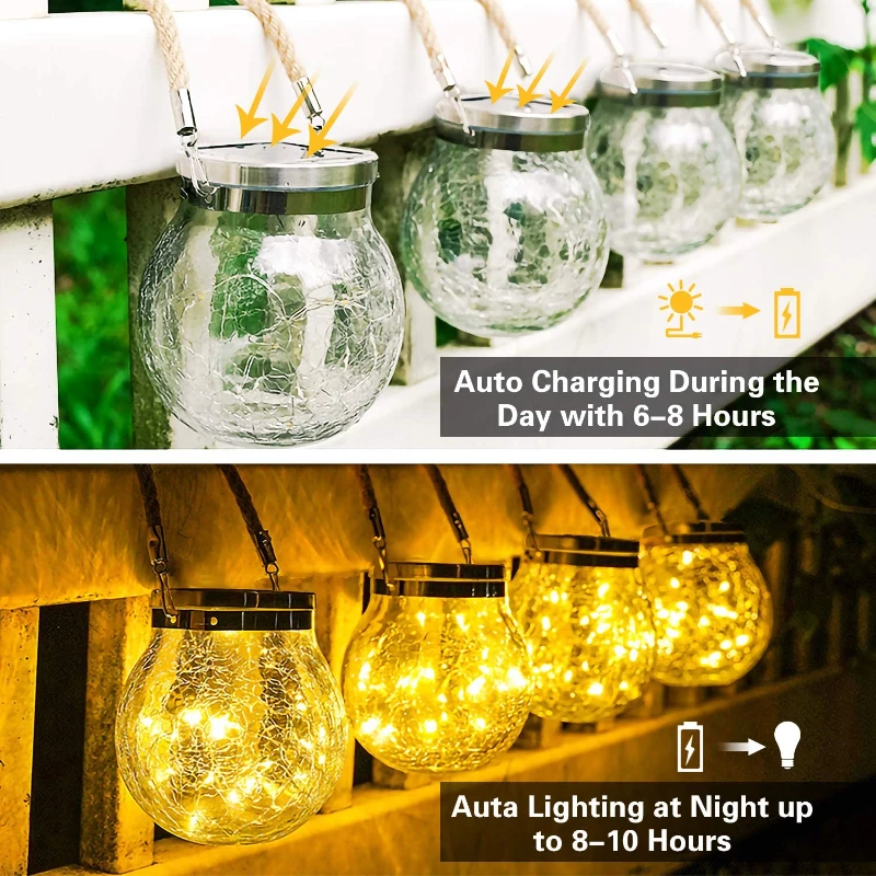 Solar Glass Globe Lantern - BRECK + FOX