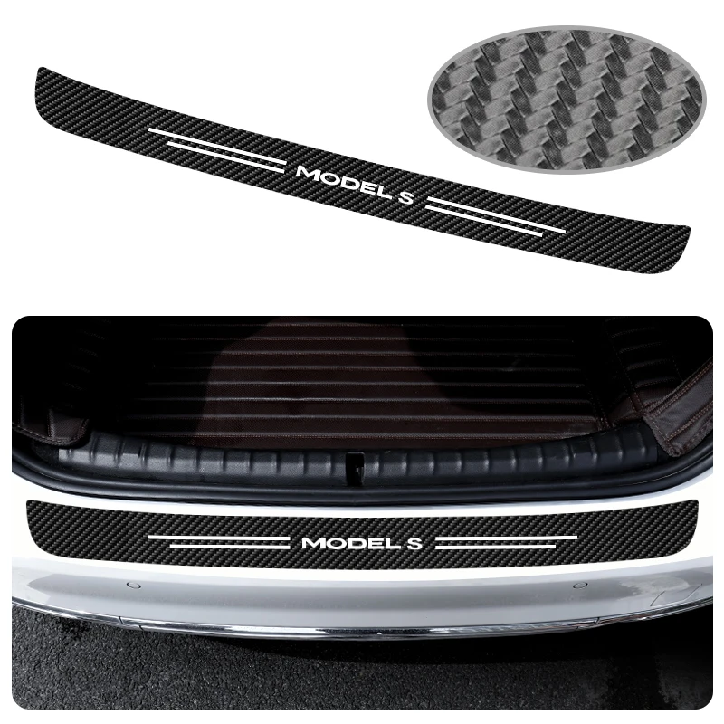 Auto-Rear-Trunk-Protector-Strip-Auto-Exterior-Films-Carbon-Fiber-Tail ...