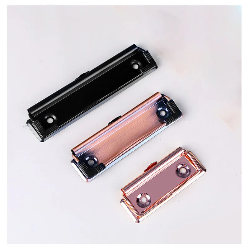 Clips-para-Portapapeles-de-acero-inoxidable-2-piezas-negro-plata-bronce ...