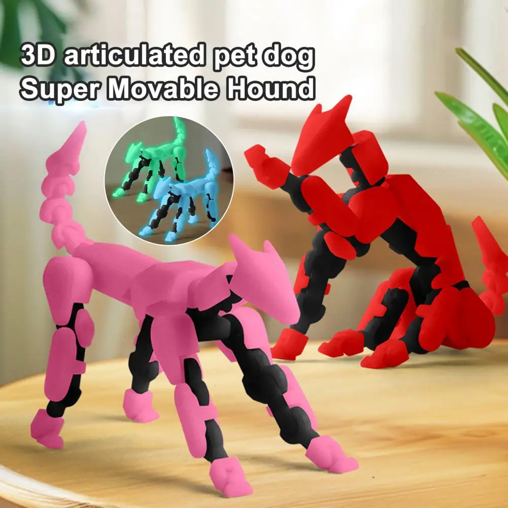Articulated-Robot-Dog-Toy-Articulated-Robot-Dog-Figurine-with-Multi ...
