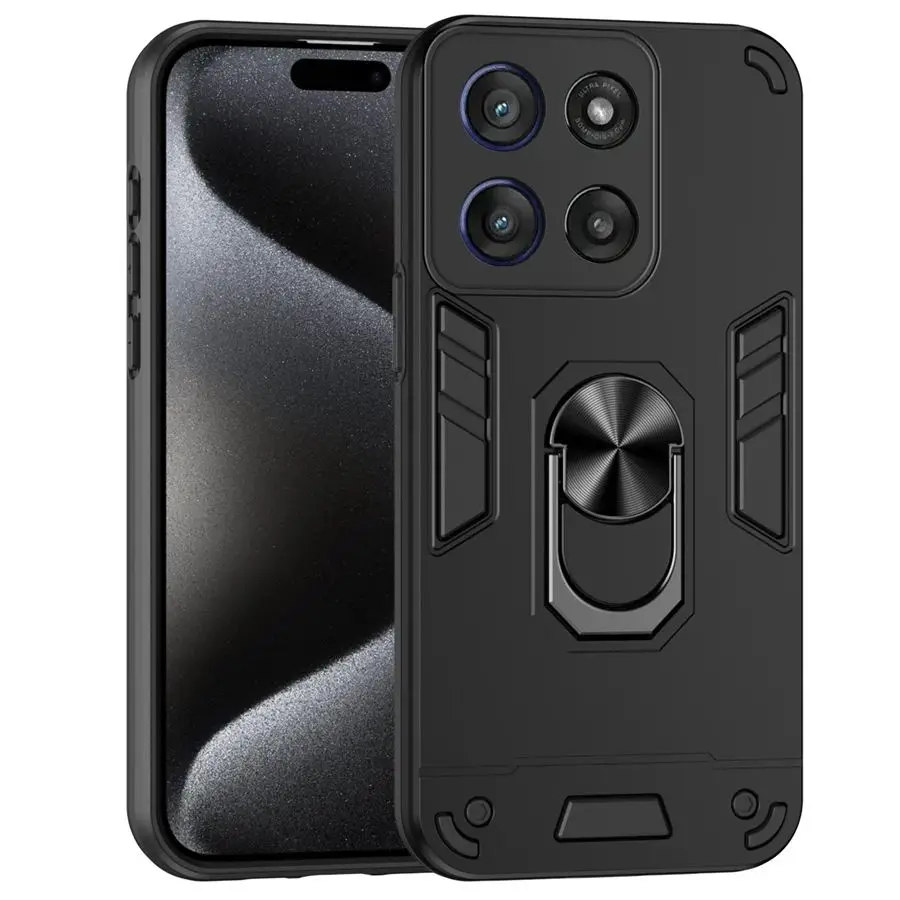 For Motorola Moto G56 5G Case Magnetic Ring Shockproof Armor Case For ...