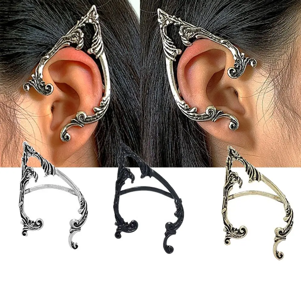 Gothic-Elves-Ear-Cuff-Piercing-Cartilage-Climber-Ear-Wrap-Retro-Silver ...