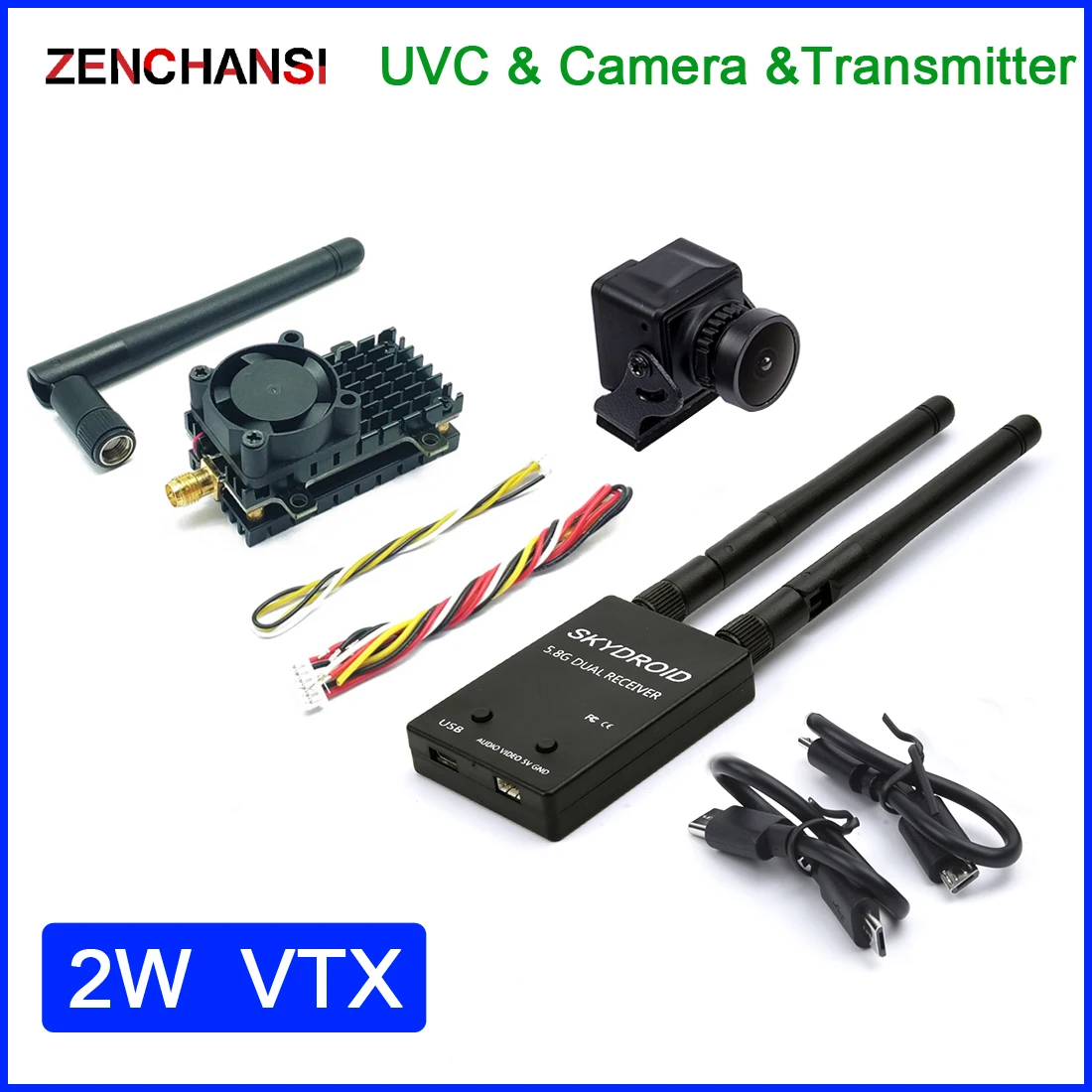 Ready-to-Use-5-8G-48CH-2000mW-FPV-VTX-Transmitter-Skydroid-FUAV-UVC ...