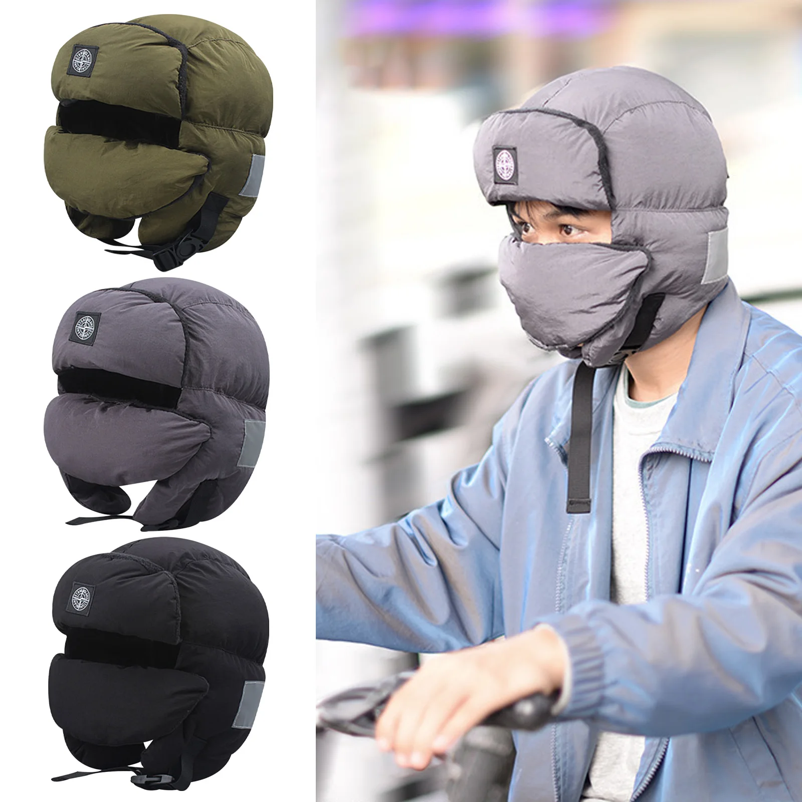 Winter-Bomber-Hat-Outdoors-Ski-Mask-Cold-Proof-Russian-Ushanka-Hats ...