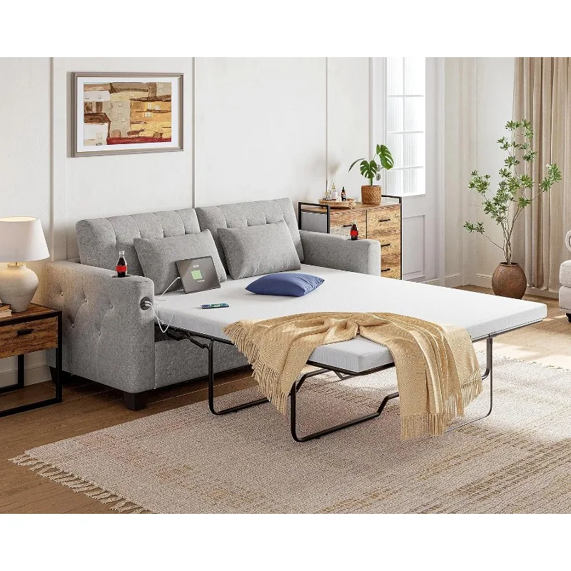 Pull Out Sofa Bed Queen Sleeper Sofa Couch with Memory Foam Mattress Large Sofa Sleeper Pullout Couch Bed for Living Room AliExpress 1503