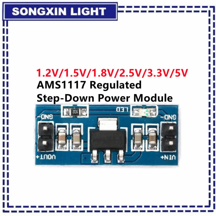 1PCS AMS1117 1.2V 1.5V 1.8V 2.5V 3.3V 5V power supply module AMS1117-5.0V power module AMS1117-3 ...