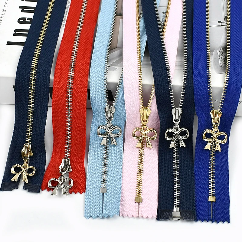 3Pcs 3# 15-70cm Metal Zipper For Clothes Closed/Open End Sewing Zippers ...