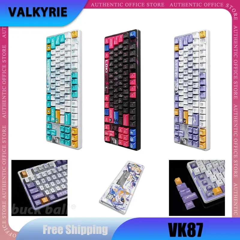 VALKYRIE-VK87-Gamer-Mechanical-Keyboard-Gasket-Hot-Swap-Keycaps-PBT ...