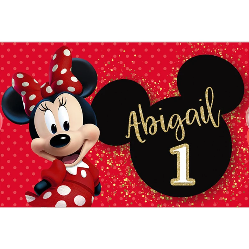 Red Minnie Mouse Number 1