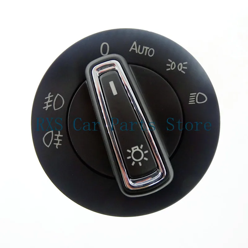 5GG941431D-Auto-Chrome-Headlight-Switch-Knob-Fog-Light-Button-For-VW ...