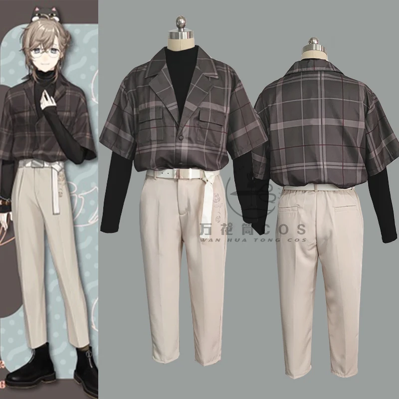 COWOWO-Anime-Vtuber-Nijisanji-Kanae-Game-Suit-Handsome-Uniform-Cosplay ...