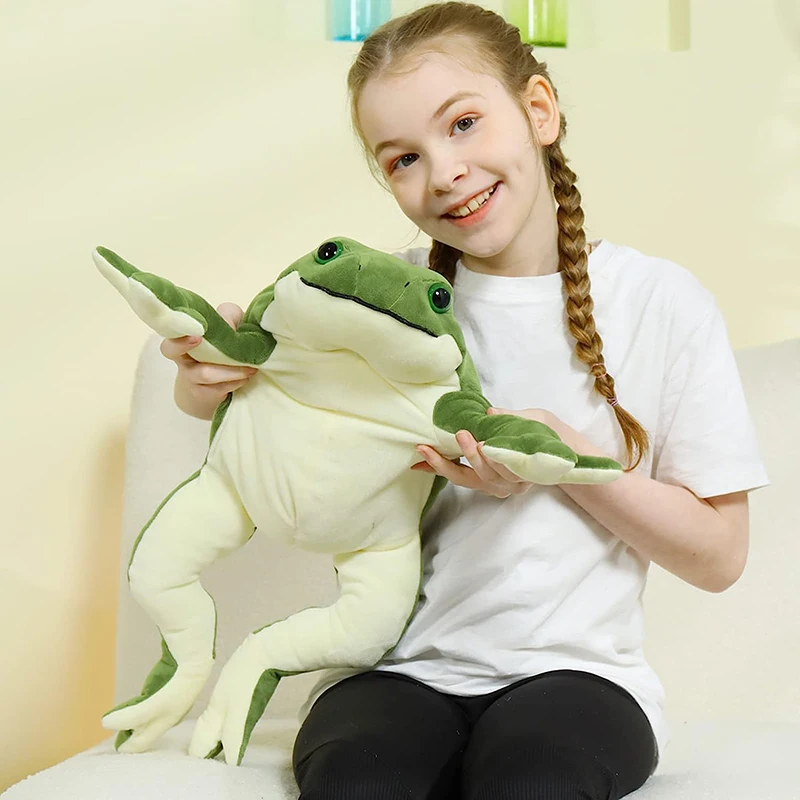 Stuffed Frog Plush Soft Toy Animal Doll for Kids Baby Huggable Plush ...