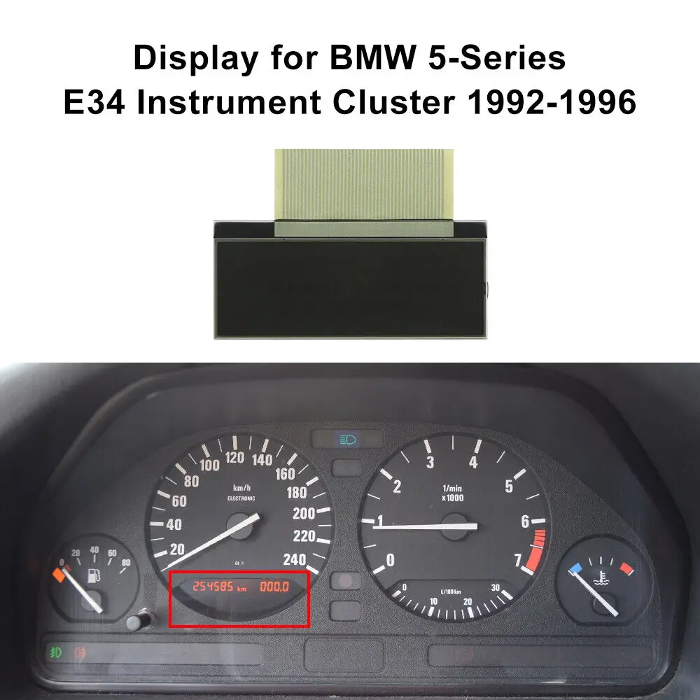 LCD-Screen-Display-for-BMW-5-Series-E34-Instrument-Cluster-Screen-PIXEL ...