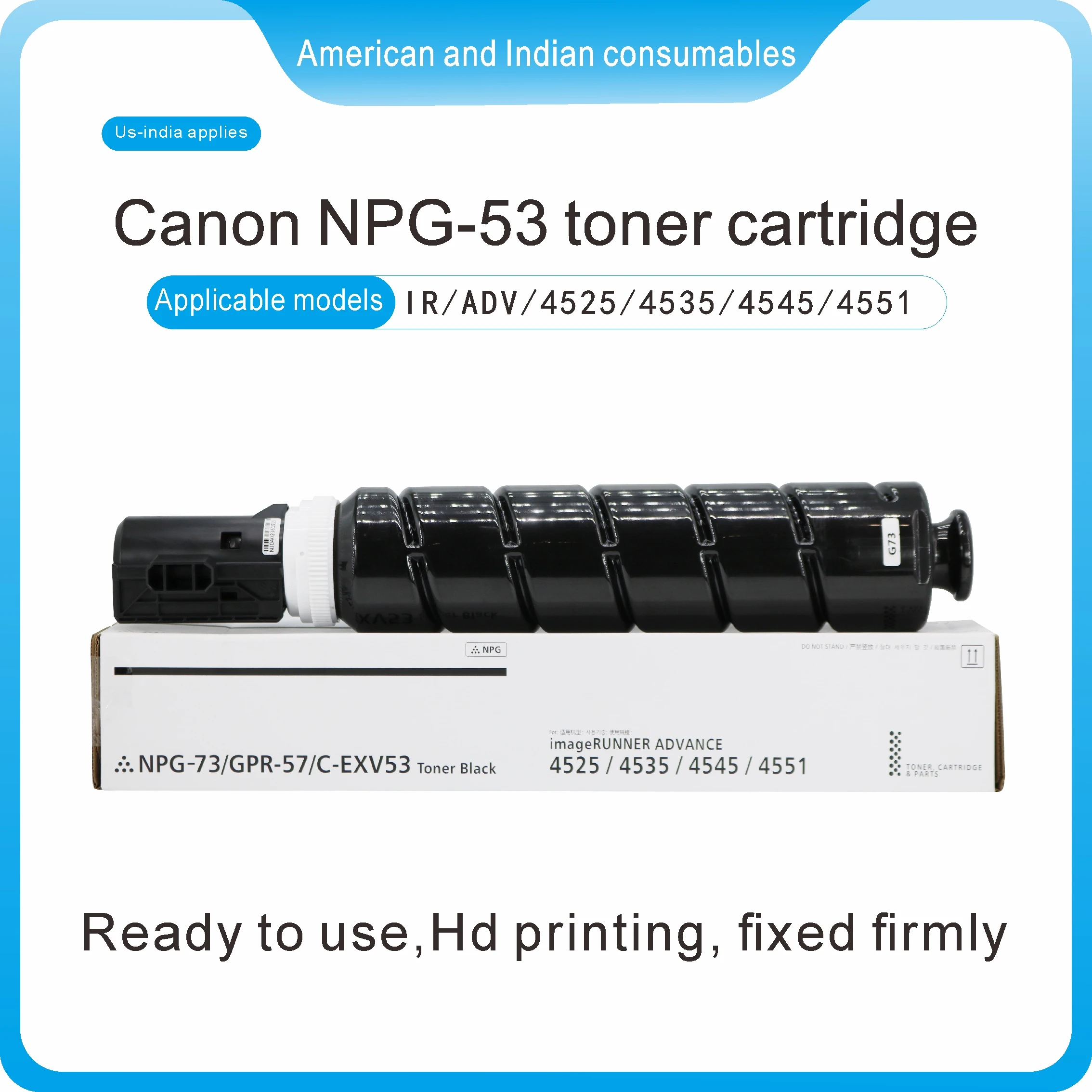 Full Toner Cartridge NPG 73 NPG-73 GPR-57 C-EXV 53 Compatible for Canon ...